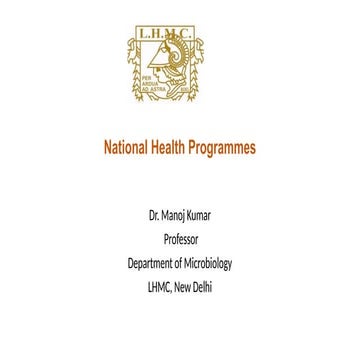 Dr kumar national health progrrame.pptx national health program | PPTX