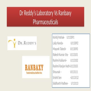 DRL Vs Ranbaxy Pharmaceutical Gaints.pptx