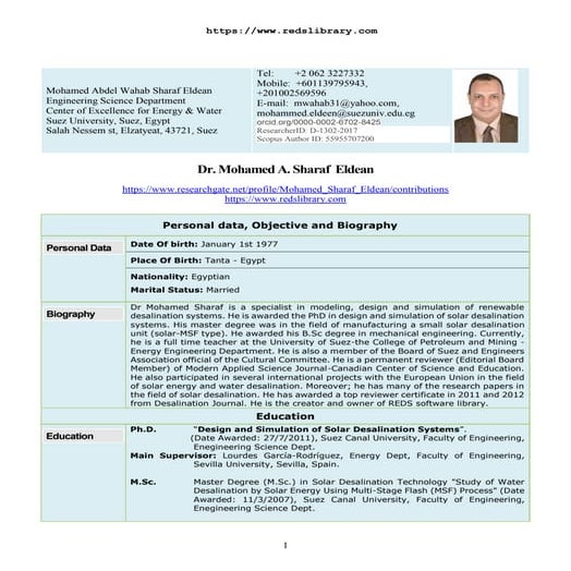 Dr m.a. sharaf cv clear | PDF