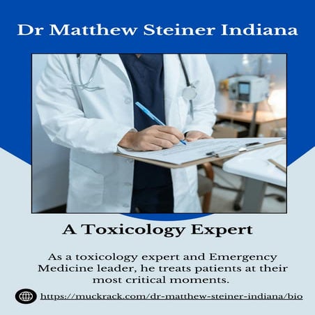 Dr Matthew Steiner Indiana - A Toxicology Expert | PDF