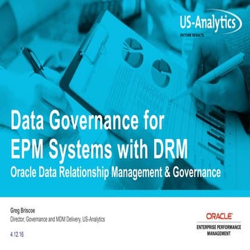 Data Governance for EPM Systems with Oracle DRM | PPTX