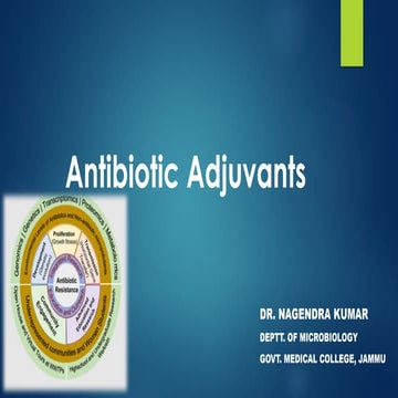 Dr Nagendra's ppt Antibiotic Adjuvants.pptx