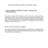 Best Piles Treatment Specialist - Dr. Narendra Chopde | PDF