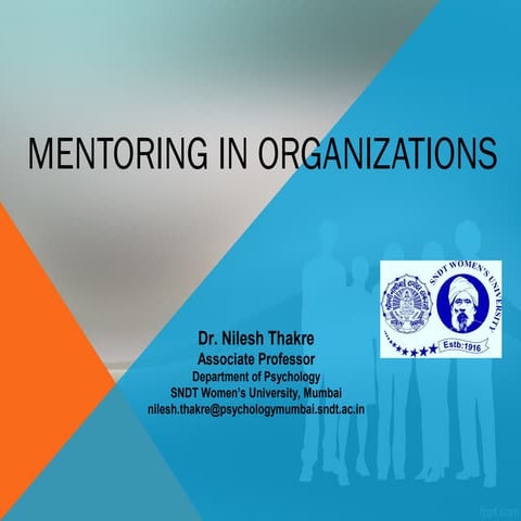 Mentoring in Organizations | PPT