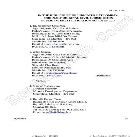 Women can re-enter Haji Ali's inner sanctum | PDF