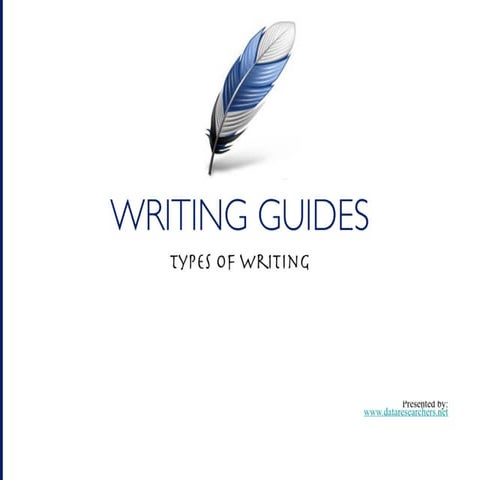 Writing Guide: 6 Most Popular Types of Writing | PDF