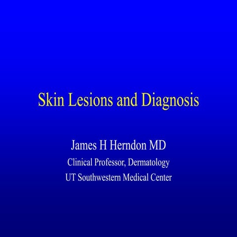 Secondary lesions & Special lesions in dermatology | PPT