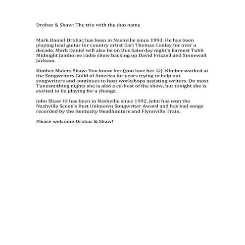Drobac&shawbio | PDF