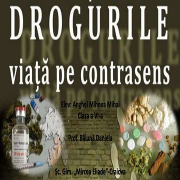 Drogurile, viata pe contrasens | PPTX