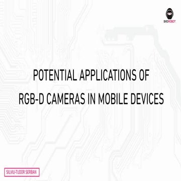 Potential applications of RGB-D cameras in mobile devices | PDF ...
