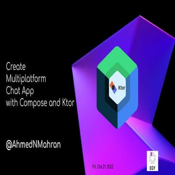 Create Multiplatform Chat App with Compose and Ktor | PDF
