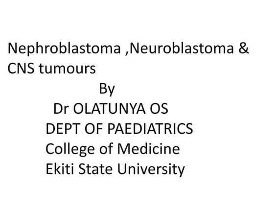 NEPHROBLASTOMA IN CHILDREN (Wilm’s tumor).pptx