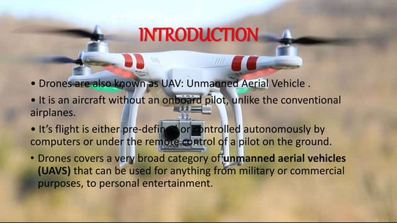1. Introduction to drones | PPTX | Radio Control | Hobbies & Interests