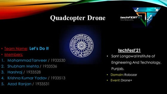 Drone project report | PDF