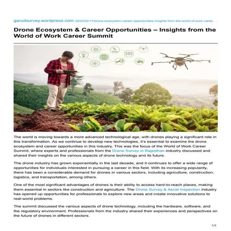 Drone Ecosystem & Career Opportunities – Insights from the World of Work Career Summit.pdf
