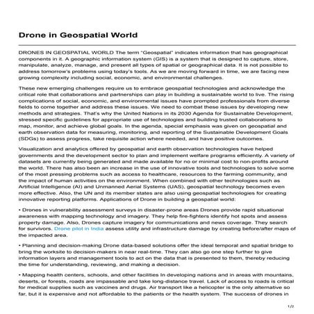 Drone in Geospatial World.pdf