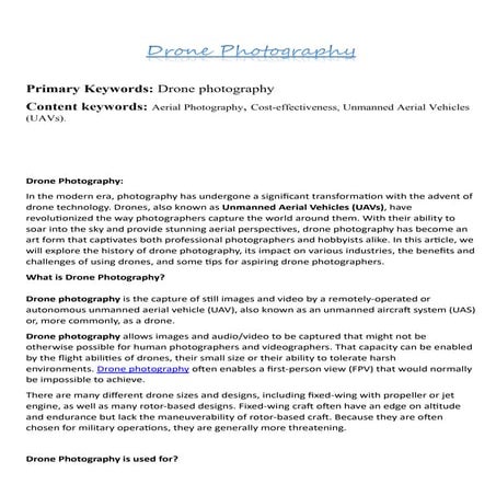 Drone Photography.docx