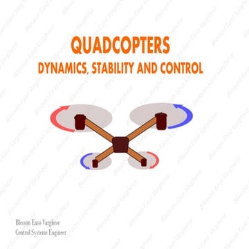 Quadcopter Dynamics, Stability and Control | PDF