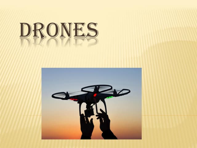 1. Introduction to drones | PPTX | Radio Control | Hobbies & Interests
