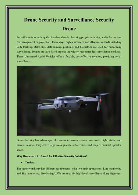 Security Drones in Dubai UAE | PPT