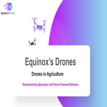 Drones in Agriculture | EquiAgra | PDF