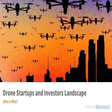 Drone startups and investors landscape | PDF