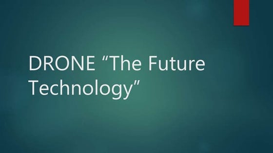 Drone Presentation Edit | PPTX | Aviation Industry | Industries