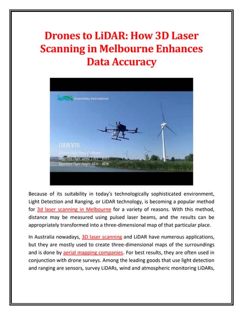 Accurate Insights from Above Drone Surveying, LiDAR Surveys & 3D ...