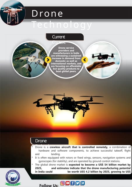 Drone Applications in Defense and its implementation in India | PPTX ...