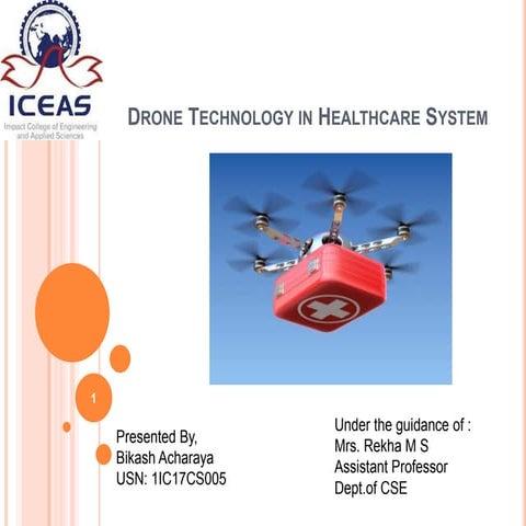 Drone technology in healthcare system | PPTX
