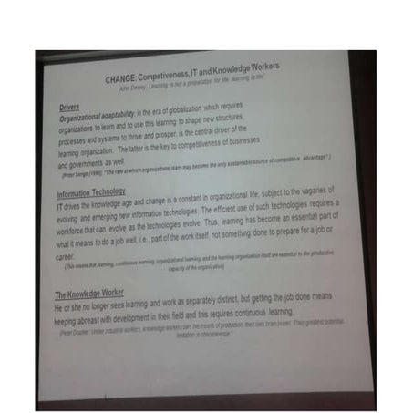 Organizational Learning lecturer note | PPT