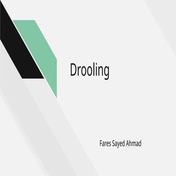 Drooling on children and adult for public | PPT