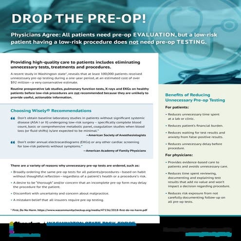 Drop the-pre-op-info-sheet - Washington Health Alliance | PDF