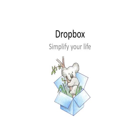 Dropbox Presentaiton | PPTX | Operating Systems | Computer Software and Applications
