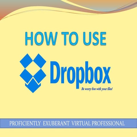 How to use Dropbox | PPT