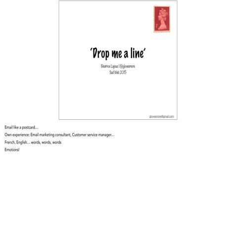 Drop me a line | PDF