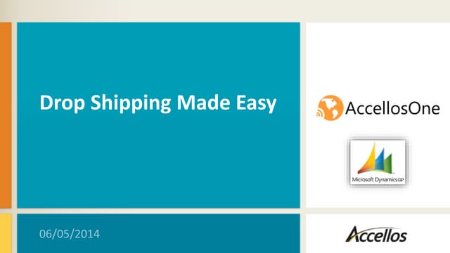 Drop Ship Cycle in Oracle E-Business Order Management Presentation | PPT