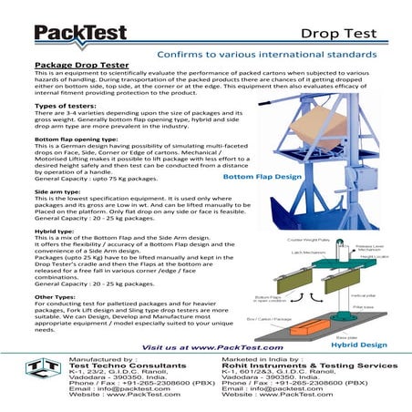 Drop tester | PDF