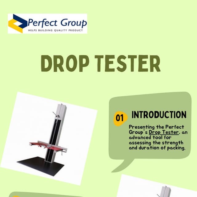 Drop Tester | Perfect Group.............. | PDF