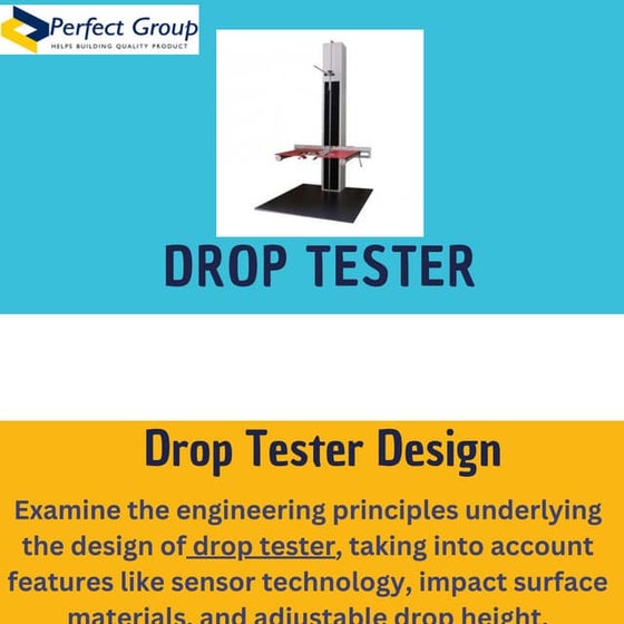 Drop Tester | Perfect Group.............. | PDF