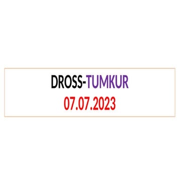 Presentation dross regarding how to do a dross | PPTX