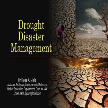 Drought disaster management | PPTX