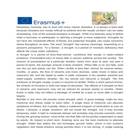 Drought Group 1 | PDF