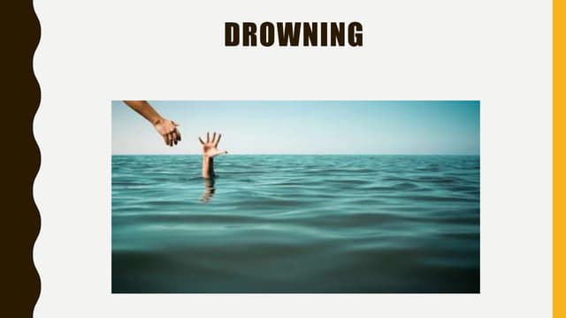 first aid management of patient with drowning | PPTX