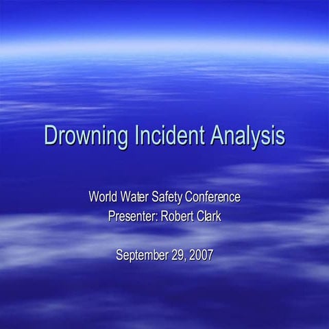 Drowning Incident Analysis | PPT