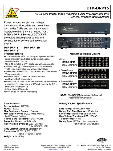 Ditek 2LVLPF Data Sheet | PDF