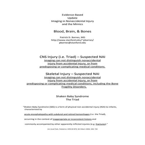 Dr. Patrick Barnes Imaging | PDF