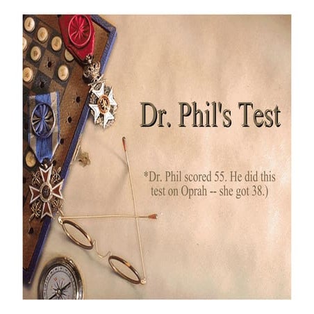 Dr Phil Test[1] | PDF