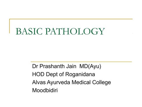 Cell injury and Cellular Adaptation: Pathology | PPTX | Biological Sciences | Science