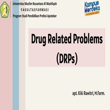 Studi Kasus Drug Related Problems | DOCX